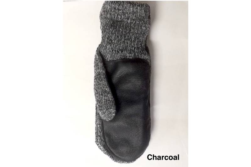 Ragg wool gloves with leather palm store